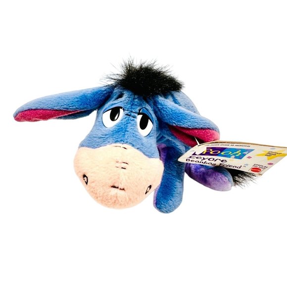 Mattel | Toys | Vintage Eeyore Beanbag Friend Plush Beanie Type Toy ...